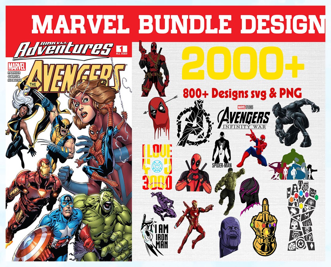 Chibi Superhero Svg Bundle Layered Svg Baby Avengers Svg Bundle ...