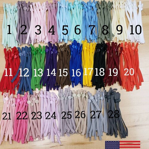 Adjustable Elastic for Face Mask Pre Cut Ear Loops Elastic | Etsy