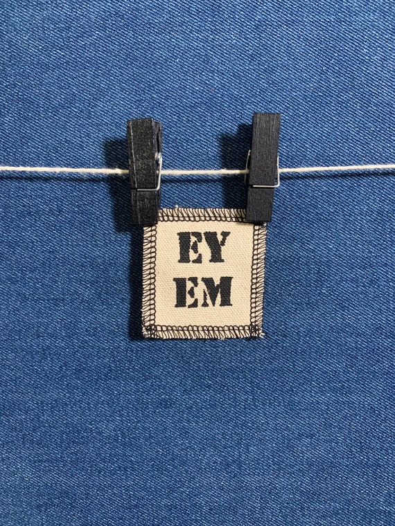 Ey Em Pronoun Patch - Etsy