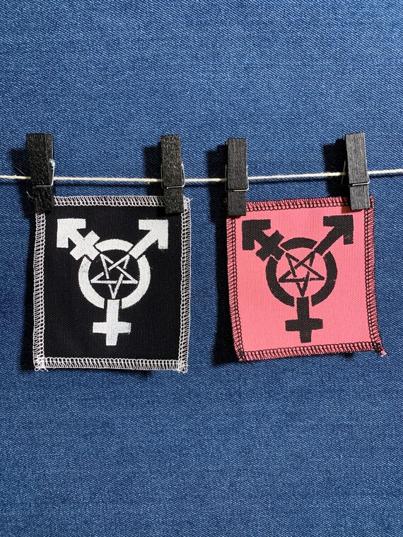 Trans Pentagram Symbol Patch | Etsy