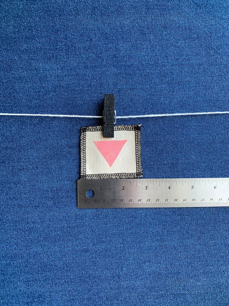 Pink Triangle Patch | Etsy