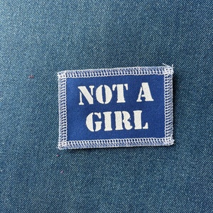 Not A Girl Patch - Etsy