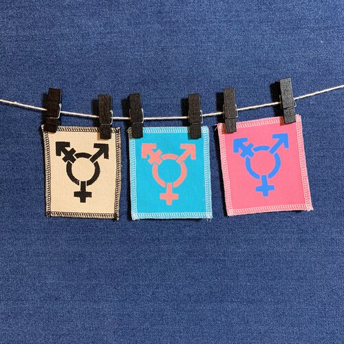 Trans Pride Male/masc Embroidered Patch | Etsy