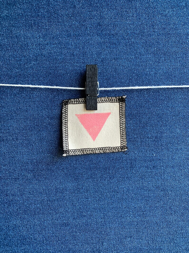 Pink Triangle Patch | Etsy