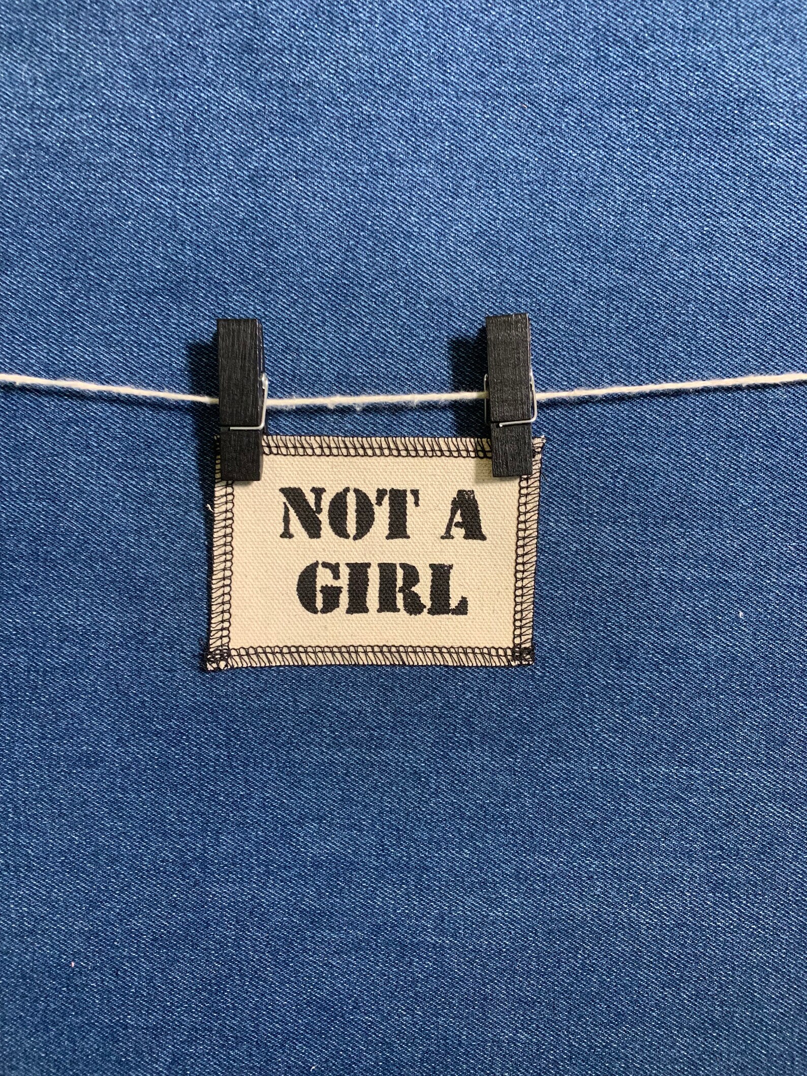 Not A Girl Patch - Etsy