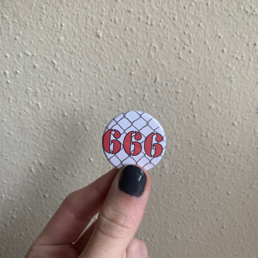 666 1.25 Inch Pinback Button - Etsy