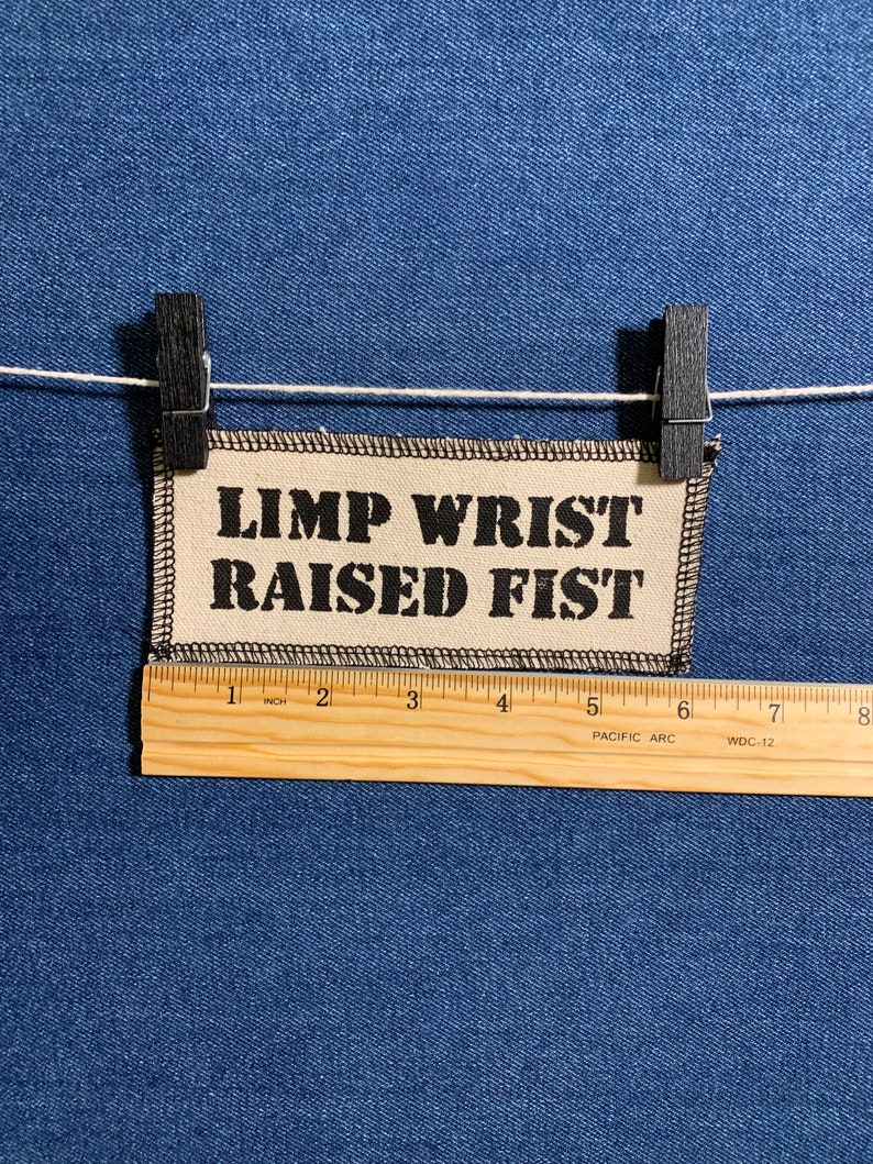 Limp Wrist Raised Fist Patch | Etsy