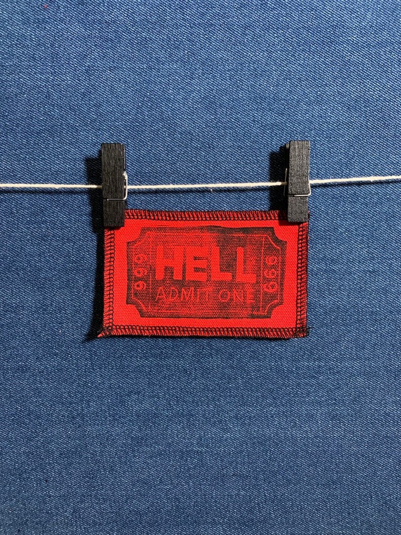 Ticket to Hell Patch - Etsy