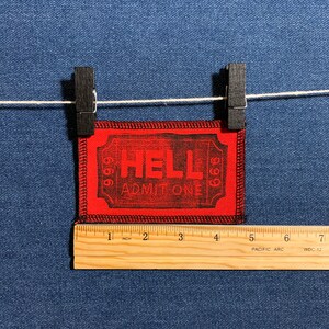 Ticket to Hell Patch - Etsy