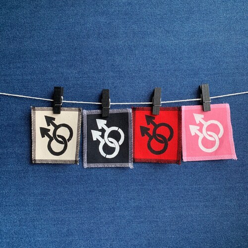 Double Mars Symbol Male Arrow Gay Pride 1 Stainless | Etsy