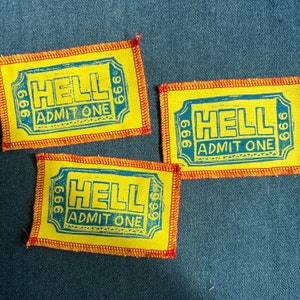 Ticket to Hell Patch - Etsy