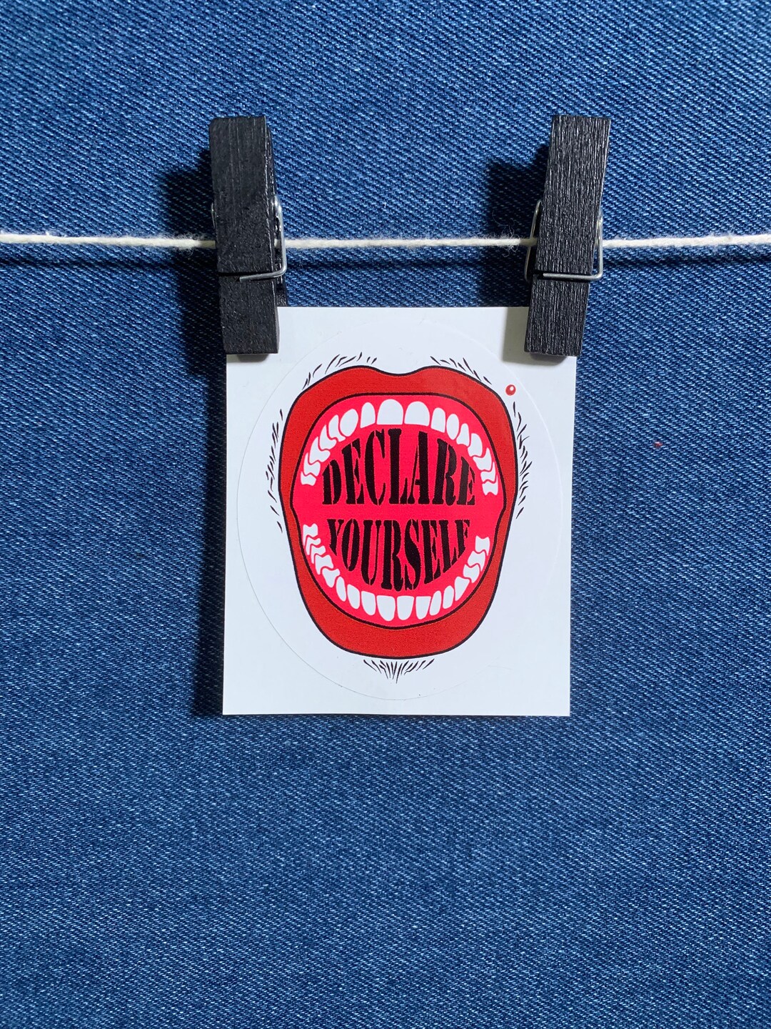 Declare Yourself Vinyl Sticker - Etsy