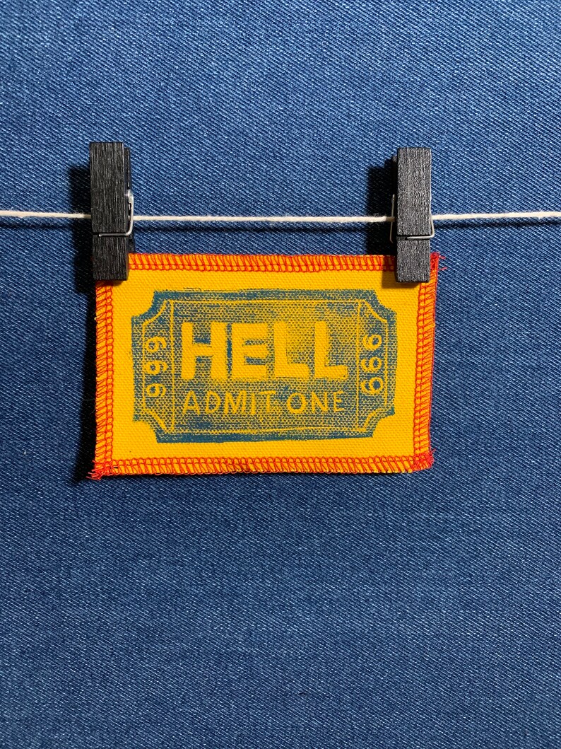 Ticket to Hell Patch - Etsy