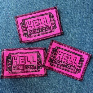 Ticket to Hell Patch - Etsy