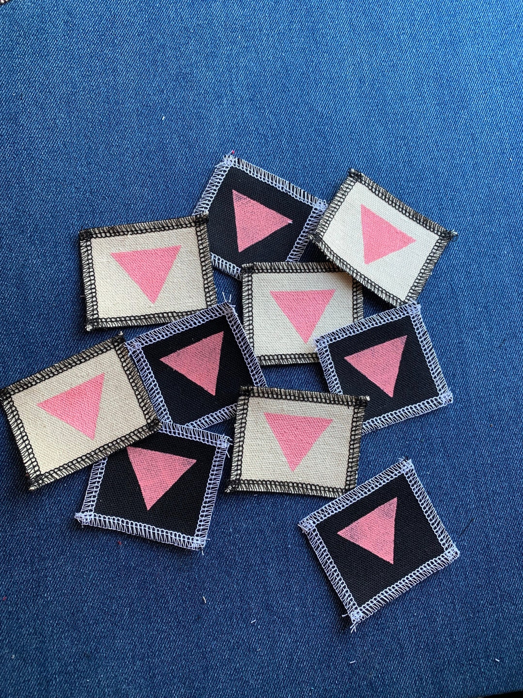 Pink Triangle Patch - Etsy