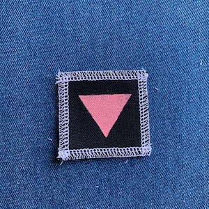 Pink Triangle Patch - Etsy