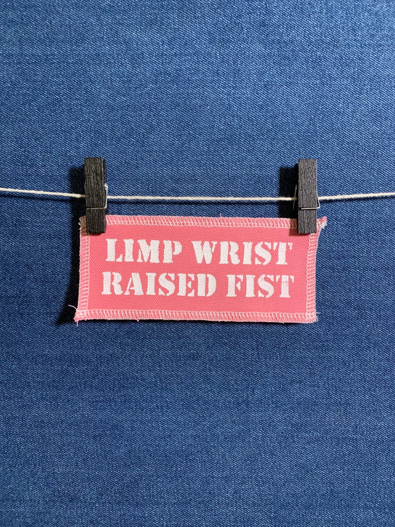 Limp Wrist Raised Fist Patch | Etsy