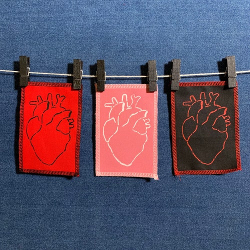 Heart Hands Patch - Etsy