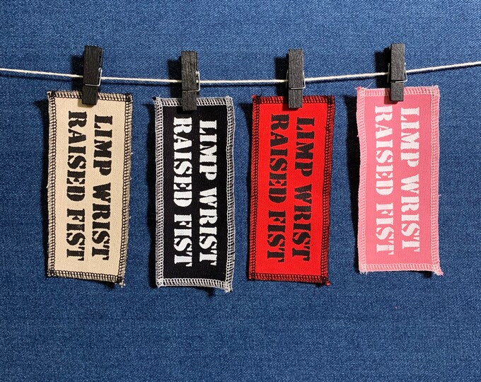 Limp Wrist Raised Fist Patch - Etsy