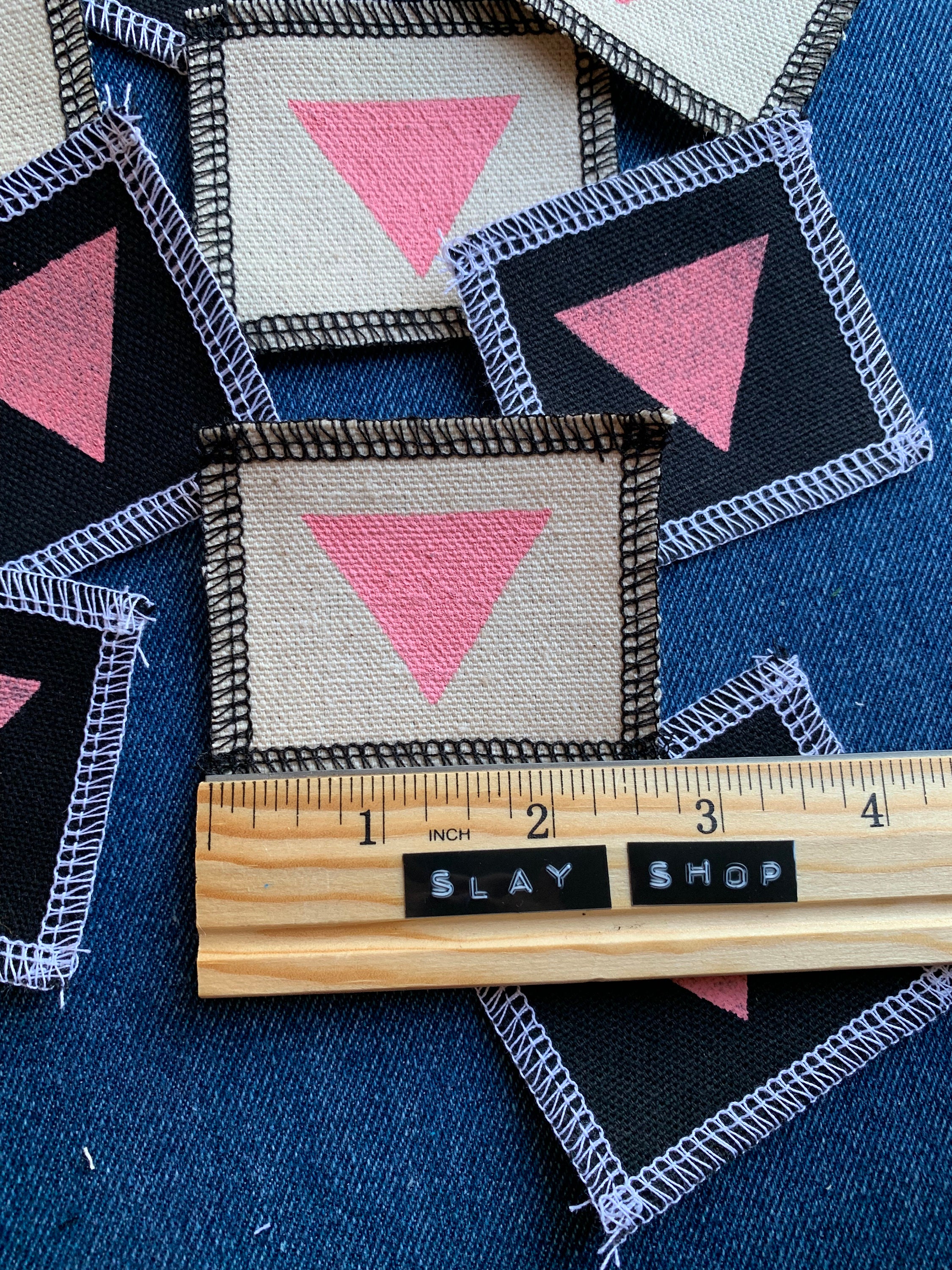 Pink Triangle Patch - Etsy