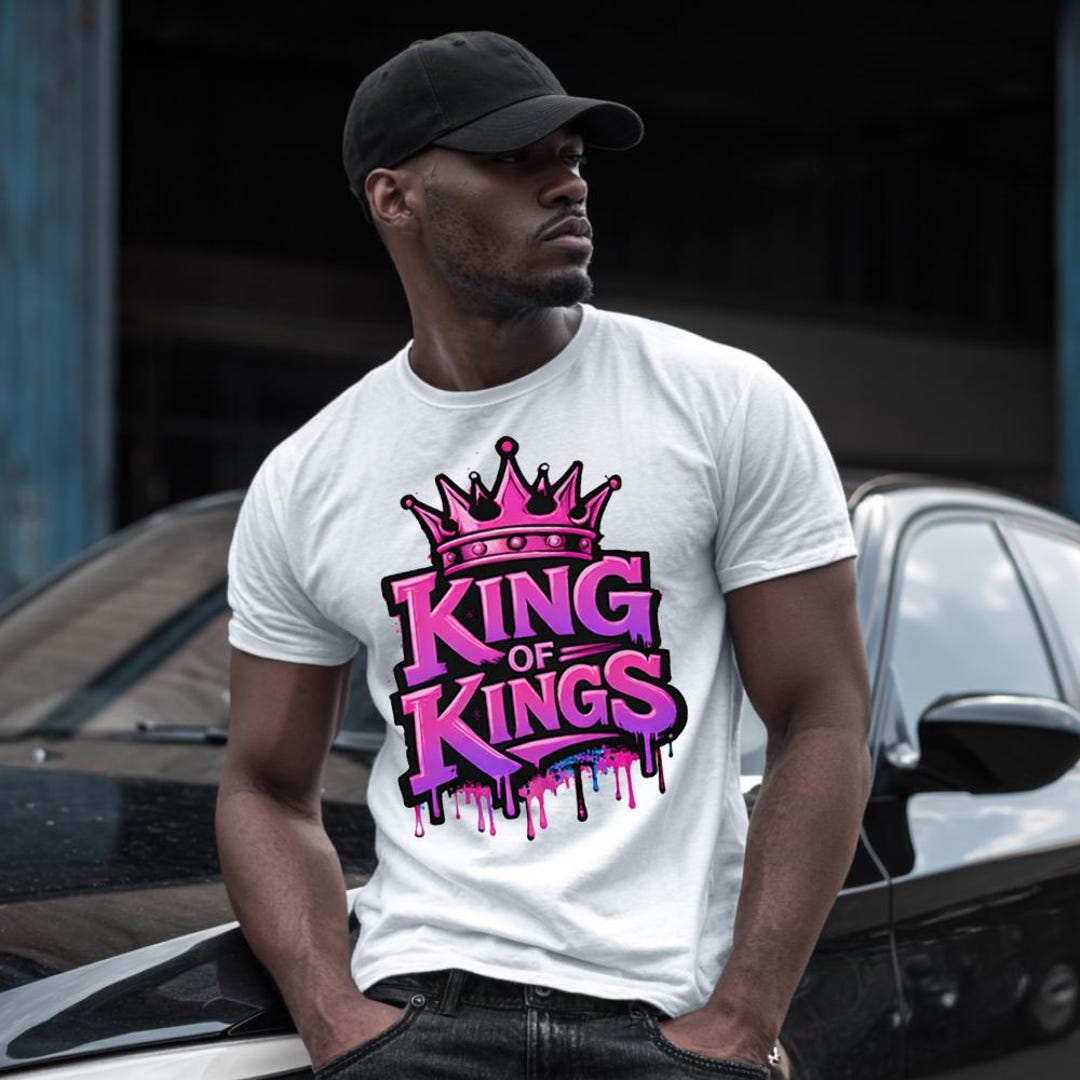 King of Kings PNG, Crown Drip Quote PNG, Bold Faith Street Art - Etsy
