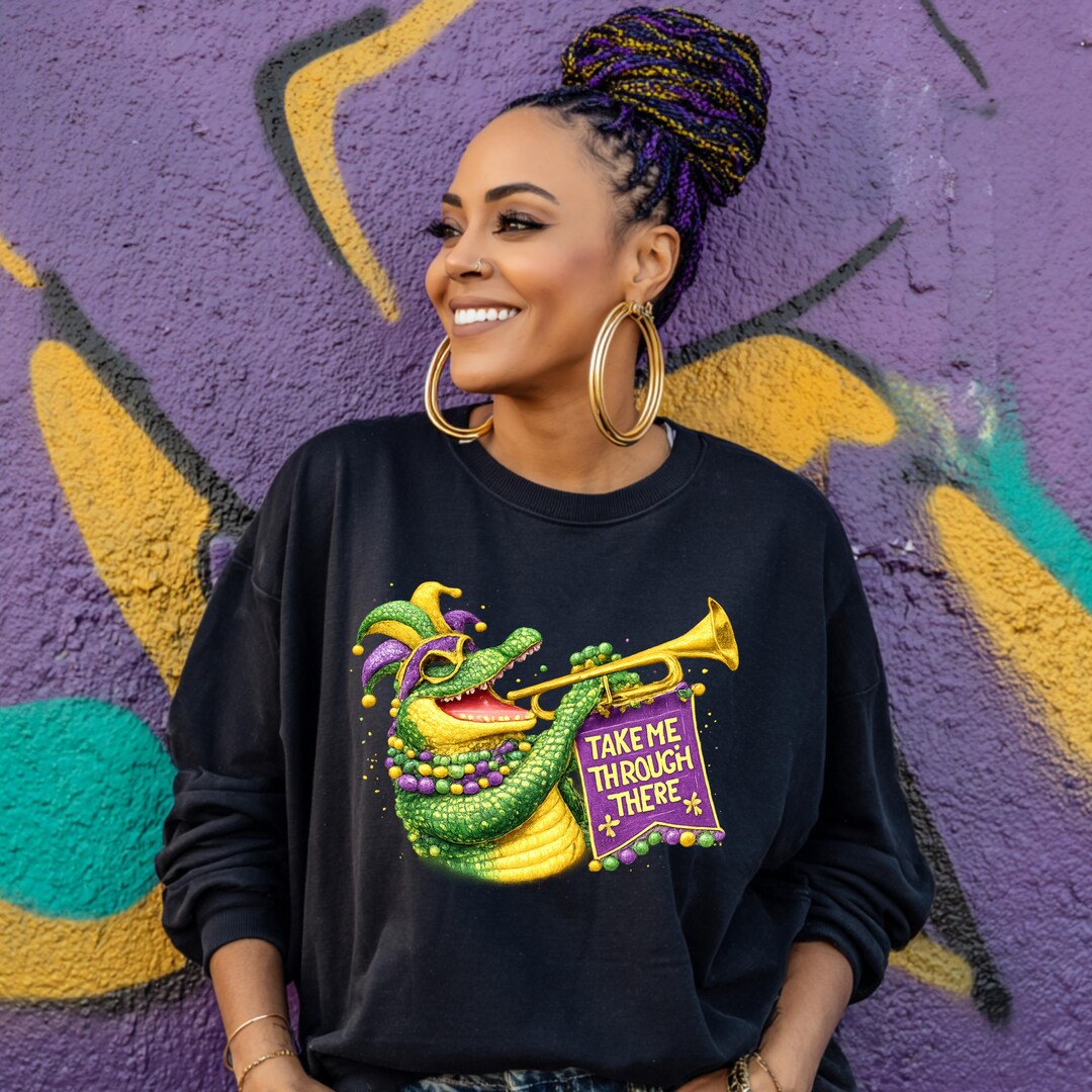 Take Me Through There Mardi Gras PNG | Black Girl Shirt Design | DTF ...