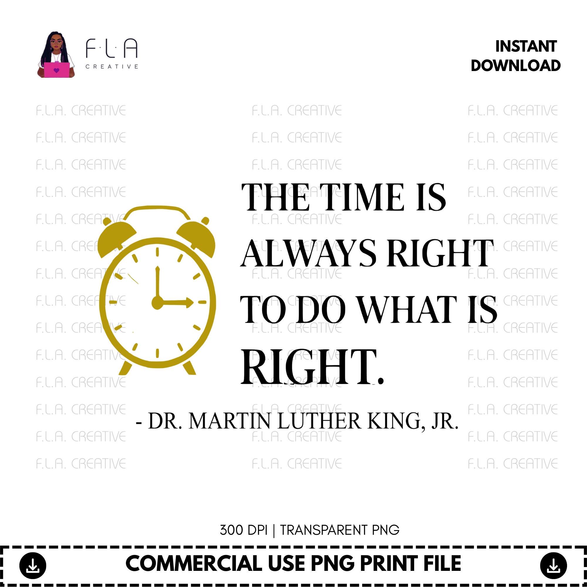 MLK Quote PNG | Inspirational Sublimation Design (digital Download) - Etsy