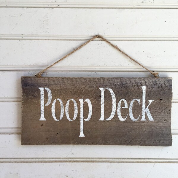 Poop Deck Sign - Etsy