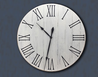 Rustic Large Wall Clock - Etsy