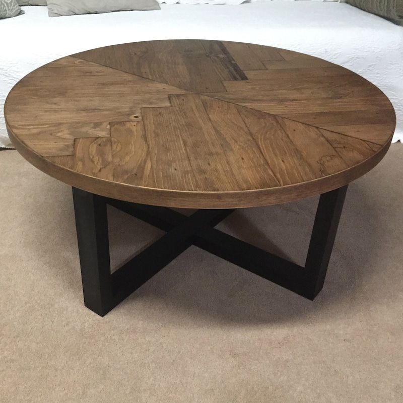 Herringbone Wood Circle - Etsy