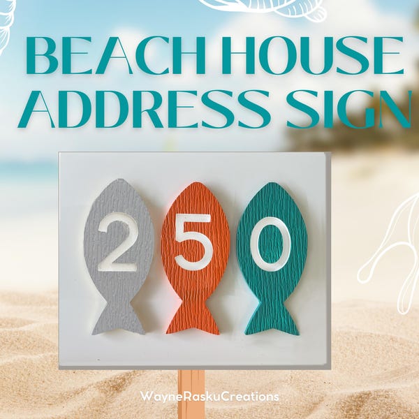 Lake House Numbers - Etsy