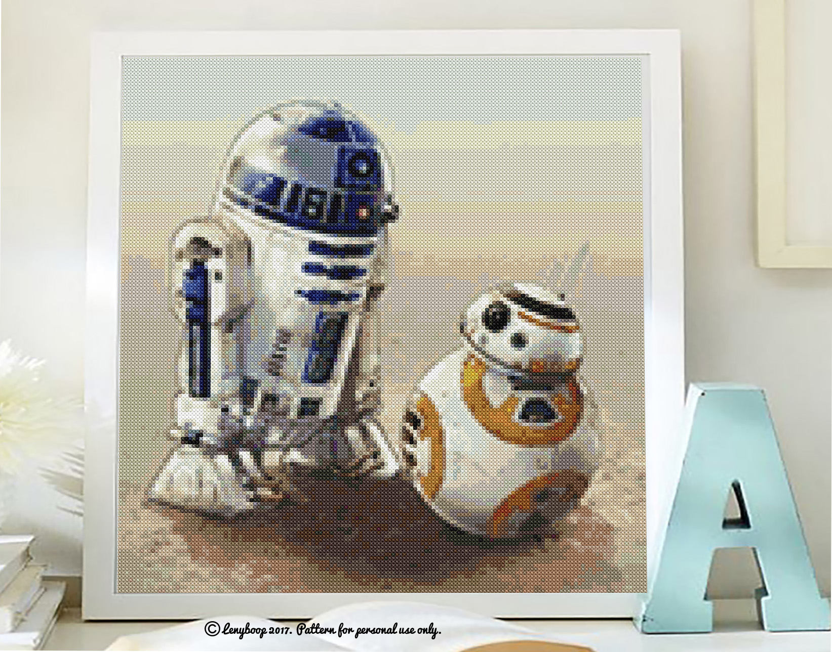 Star Wars Cross Stitch Modern Pattern. Patrón Star Wars Punto - Etsy