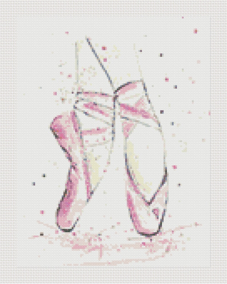 Cross Stitch Pattern Modern. Ballet Dancer Cross Stich, PDF Pattern ...