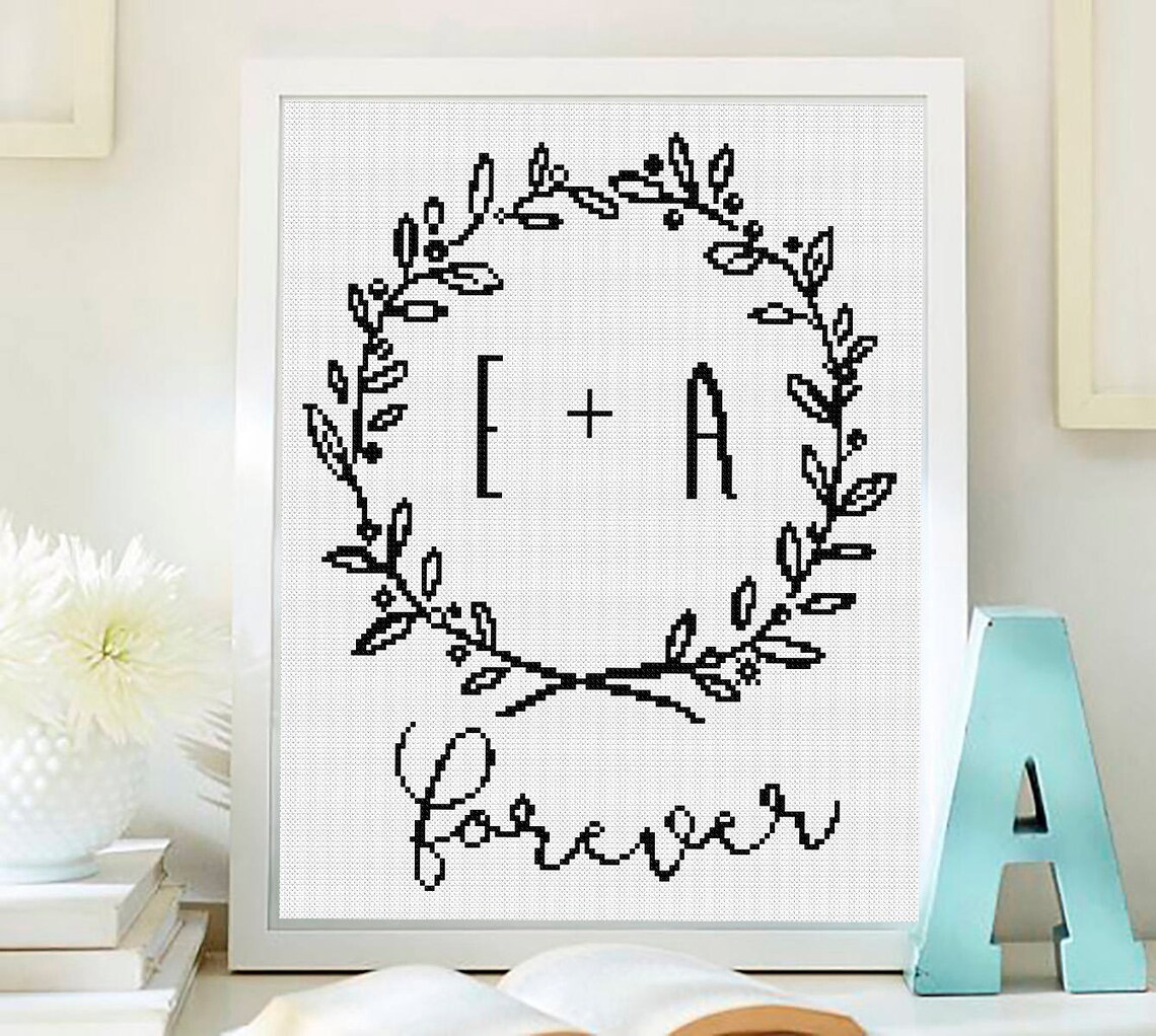 Cross Stitch Pattern Modern. Custom Cross Stitch Pattern With - Etsy