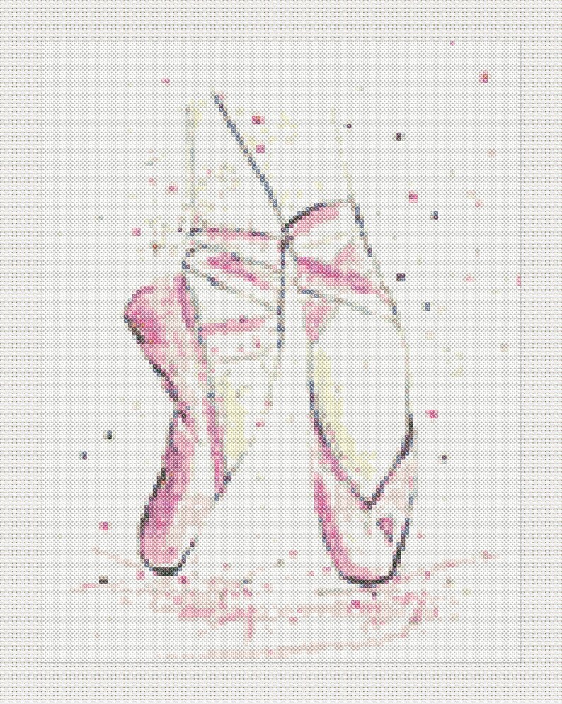 Cross Stitch Pattern Modern. Ballet Dancer Cross Stich, PDF Pattern ...