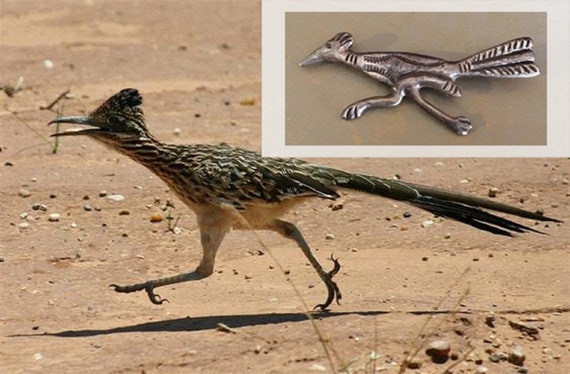 Vintage Navajo Native American Sterling Silver Road Runner | Etsy