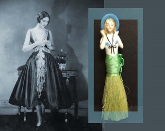 Porcelain Half Doll - Etsy