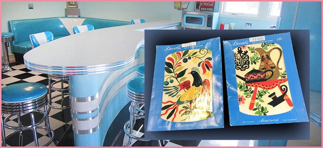 Two to Choose From Unused Vintage Kitchen Decals in Original Package ...