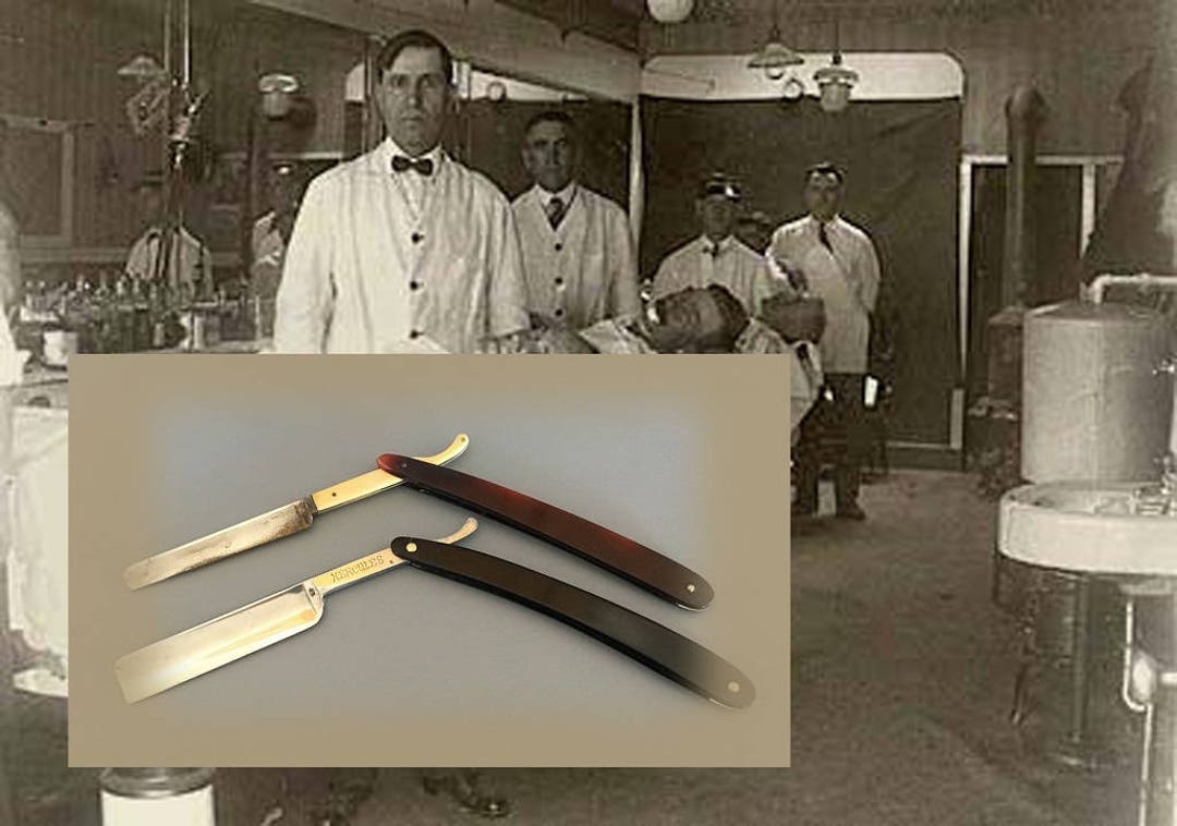 PRICE REDUCED! Two Straight Razors to Choose From: Dark Amber & Ivory ...