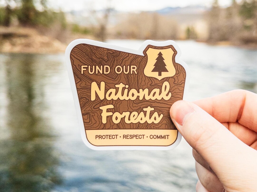 Fund Our National Forests - Retro USFS Inspired Vinyl Sticker - 100% of ...