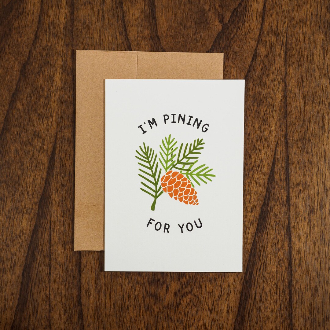 Pining for You Greeting Card - Etsy