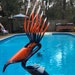 Aubrey the PVC Pelican With Acrylic Eyes and Stand Yard Art Sculpture ...