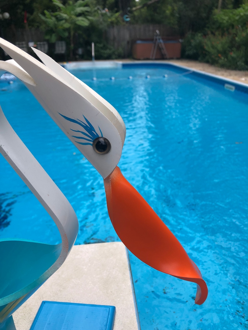 Piper the PVC Pelican With Wooden Stand - Etsy