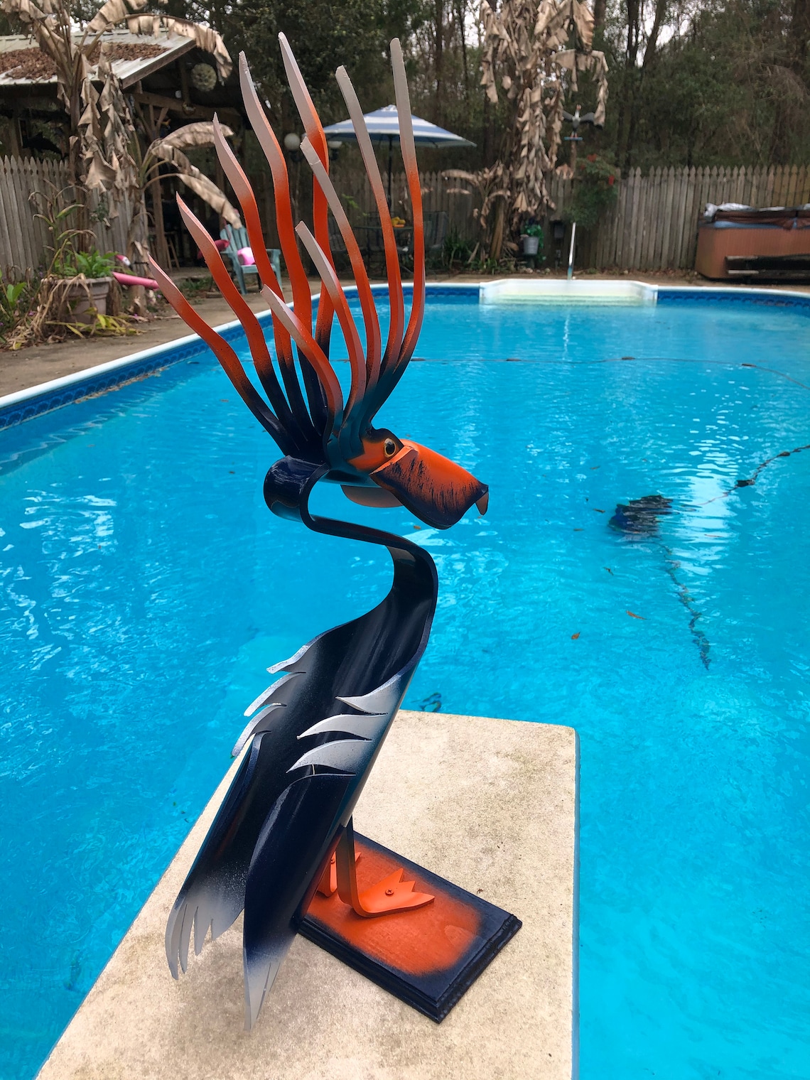 Aubrey the PVC Pelican With Acrylic Eyes and Stand Yard Art - Etsy