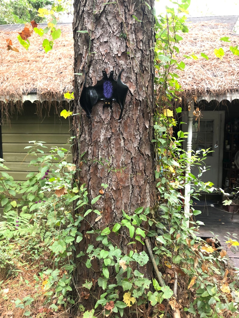 Little Batty PVC Hanging Yard Art Bat With Acrylic Eyes - Etsy