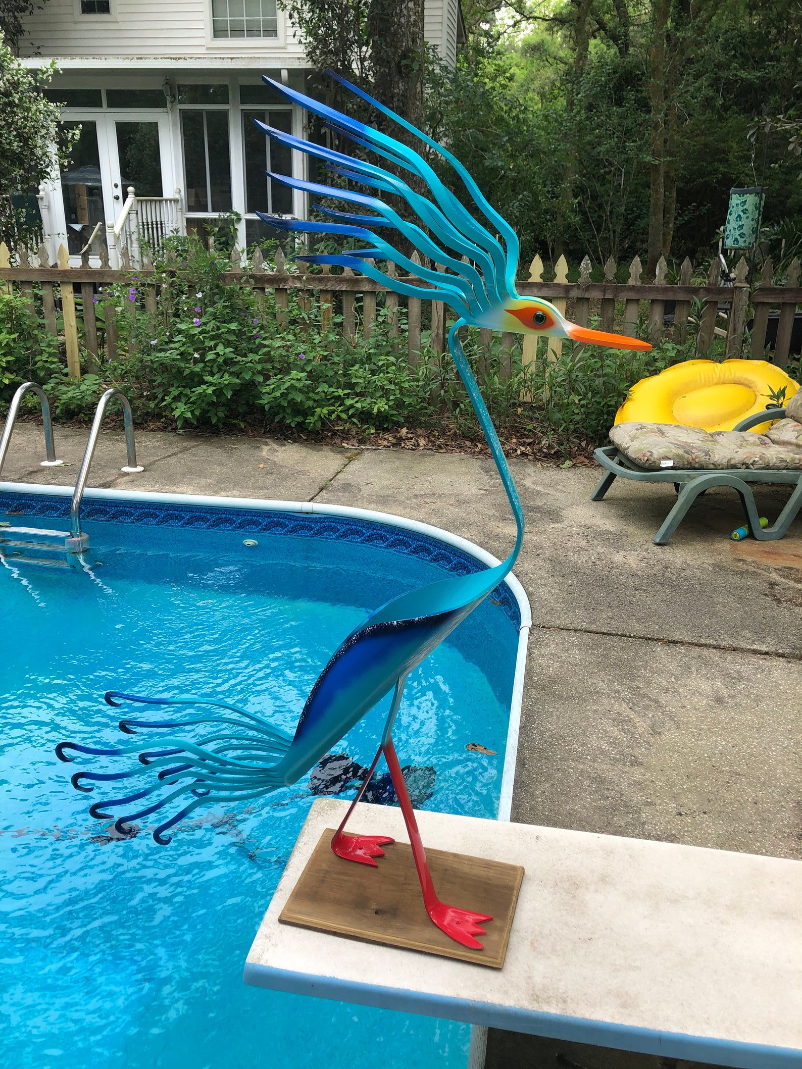 Seaside Foo Foo PVC Bird Sculpture Yard Art - Etsy