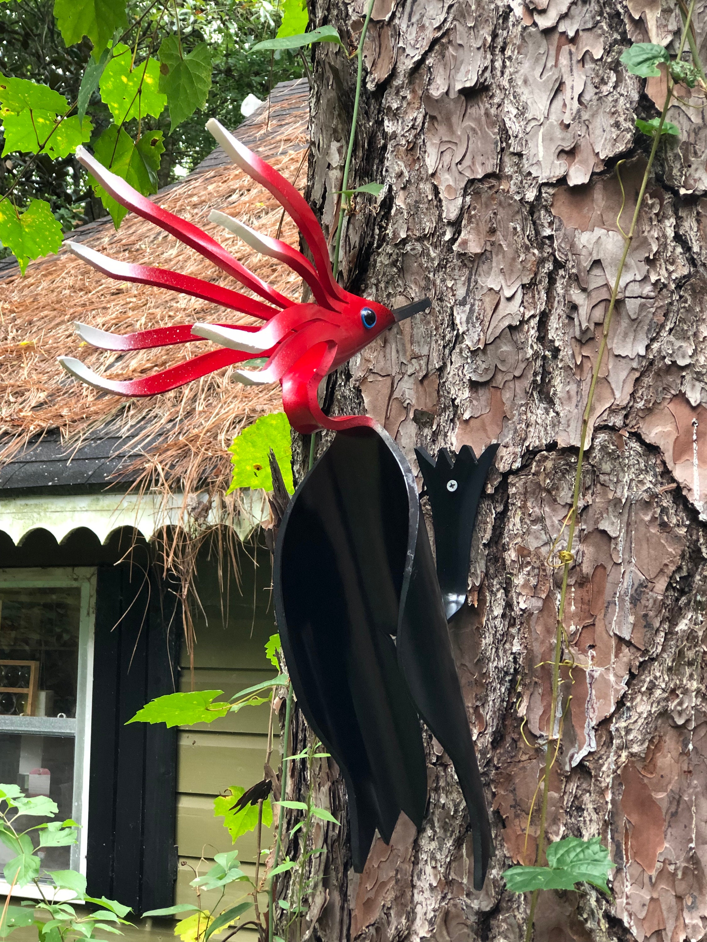 Little Feathered Woody PVC Bird Yard Art | Etsy