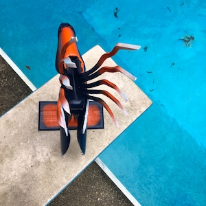 Aubrey the PVC Pelican With Acrylic Eyes and Stand Yard Art Sculpture ...