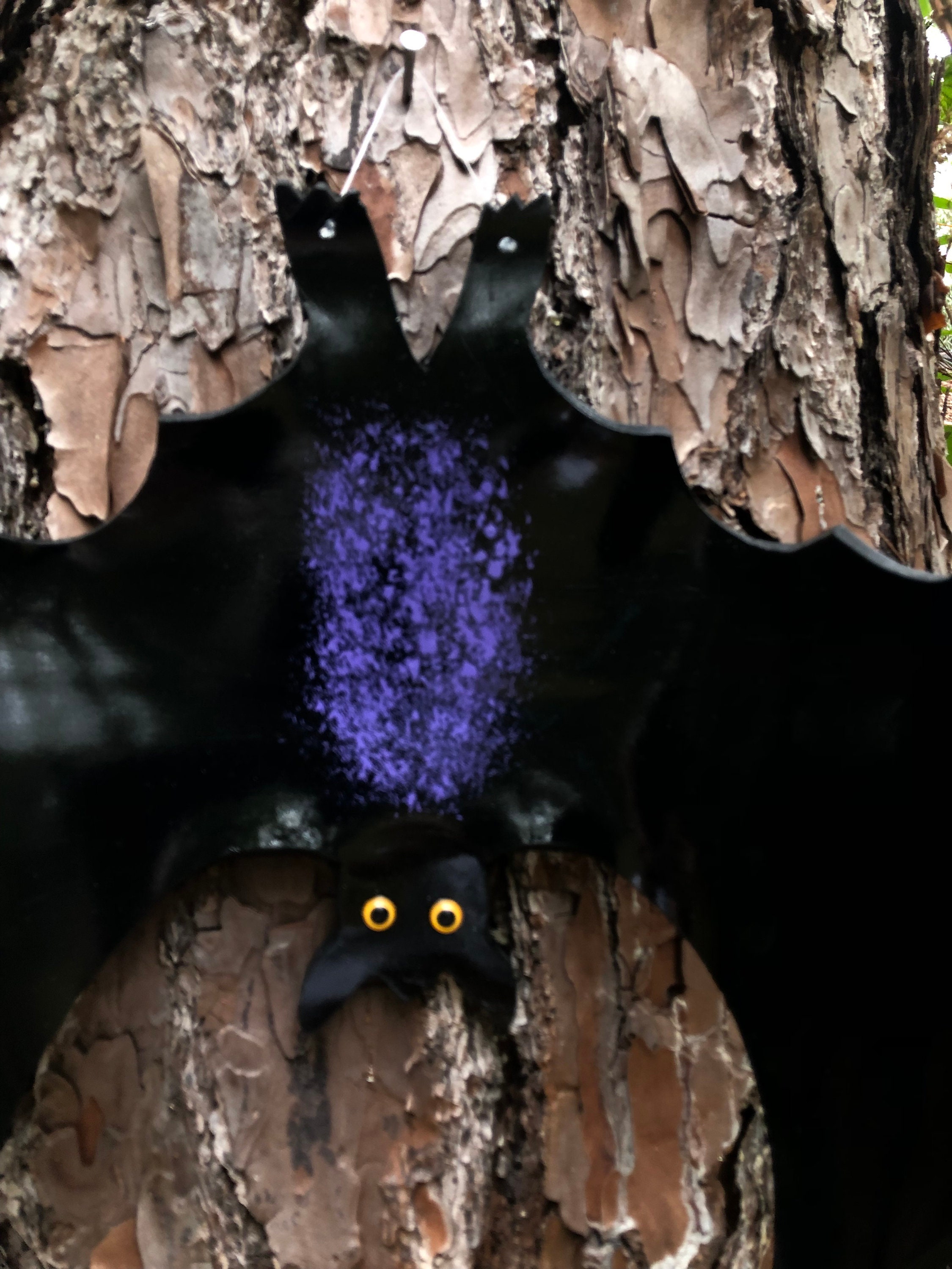 Little Batty PVC Hanging Yard Art Bat With Acrylic Eyes - Etsy