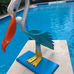 Piper the PVC Pelican With Wooden Stand - Etsy